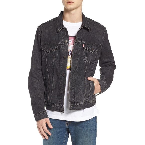 Levi's | Jackets & Coats | New Levis Premium Trucker Fegin Grey Denim ...